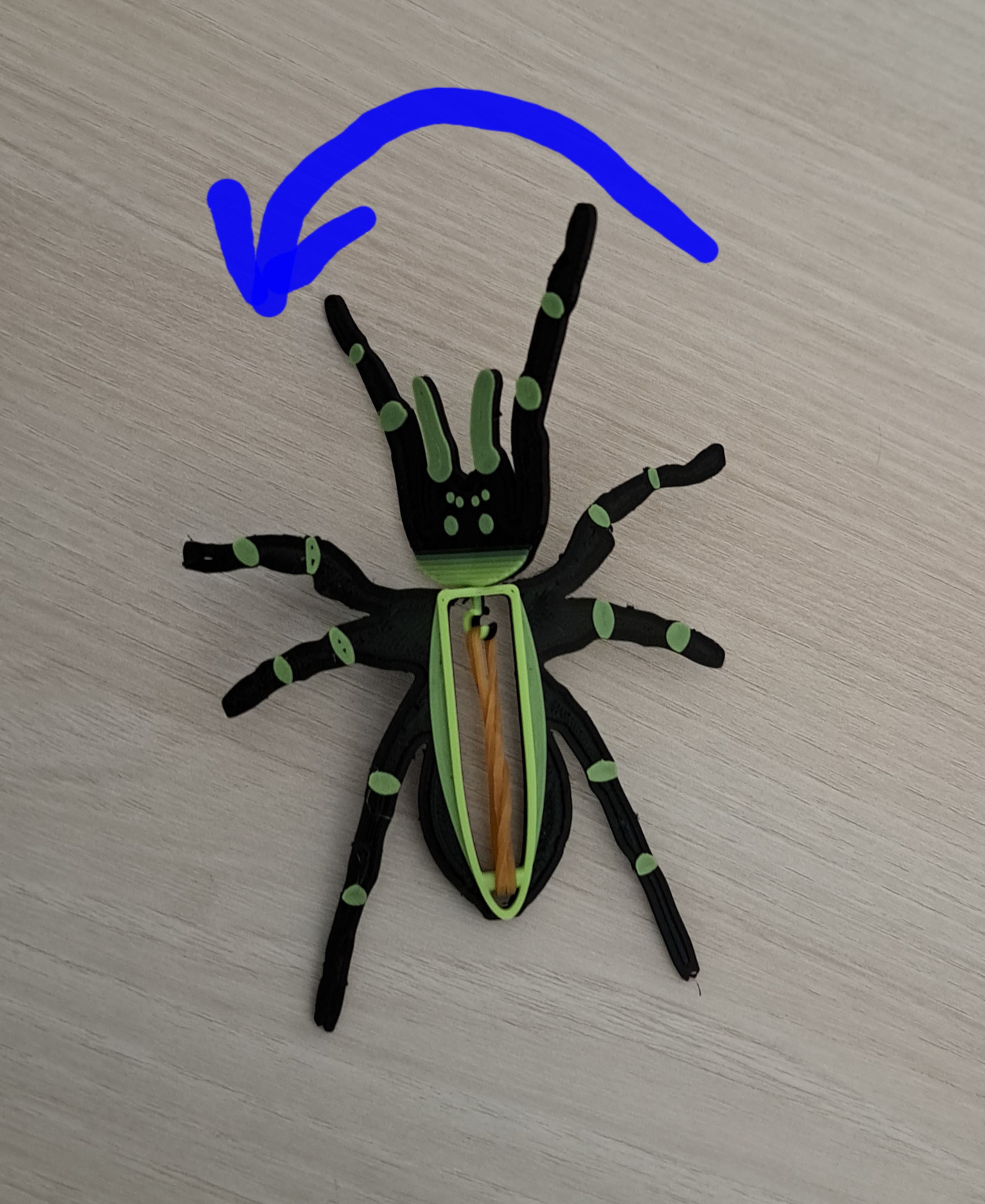 Spider rubber band scary by Roboto88 | Download free STL model ...