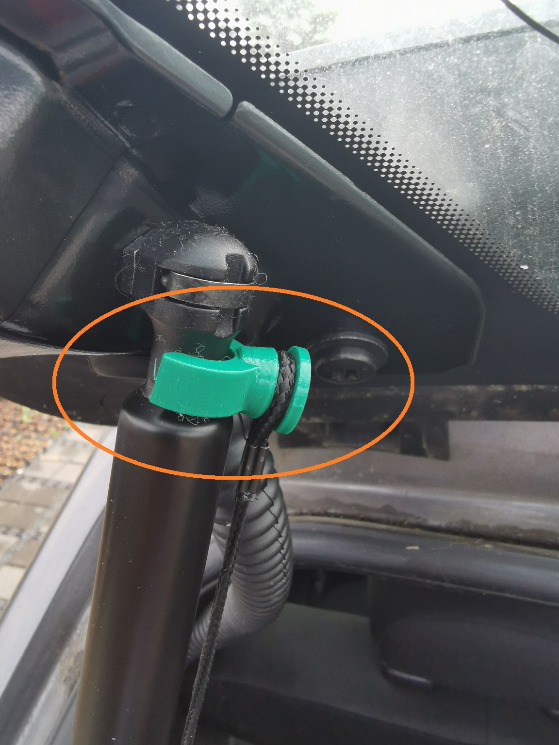 Clip for rear parcel shelf Renault Twingo 3 (stronger version) by ErThi ...