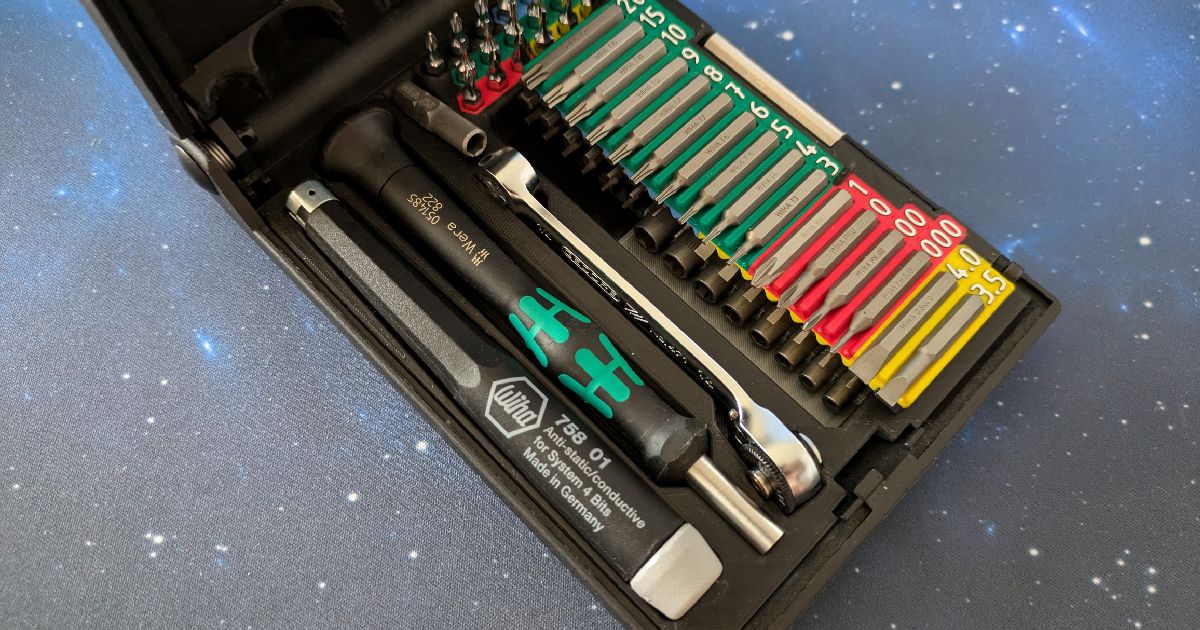 4mm Bitset for Wera hinged Box by echt_fein_mann | Download free STL model | Printables.com