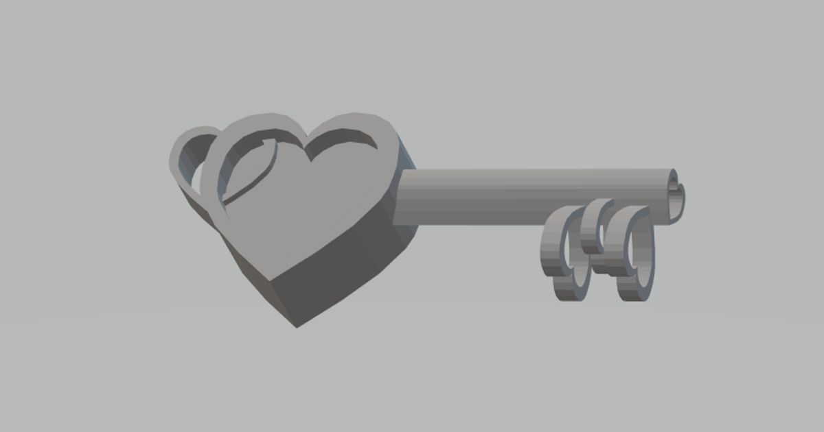 FHW: Heart Key by The Free Heathen Workshop | Download free STL model ...
