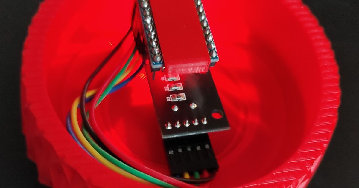 Arduino Pro Micro holder for Media control volume knob by Marro64 | Download free STL model ...