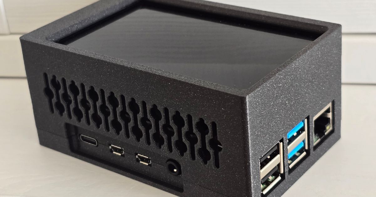 HyperPixel 4.0 case for Raspberry Pi 4B (Home Assistant) by LMCEI ...