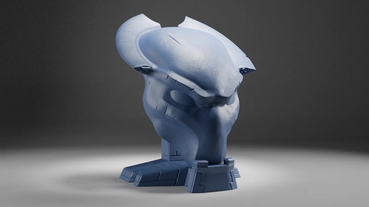Predator Mask with Stand by Yoshi | Download free STL model ...