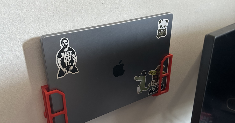 M1 16" Inch Macbook Pro Wall Mount v2 by PandaAttack | Download free ...