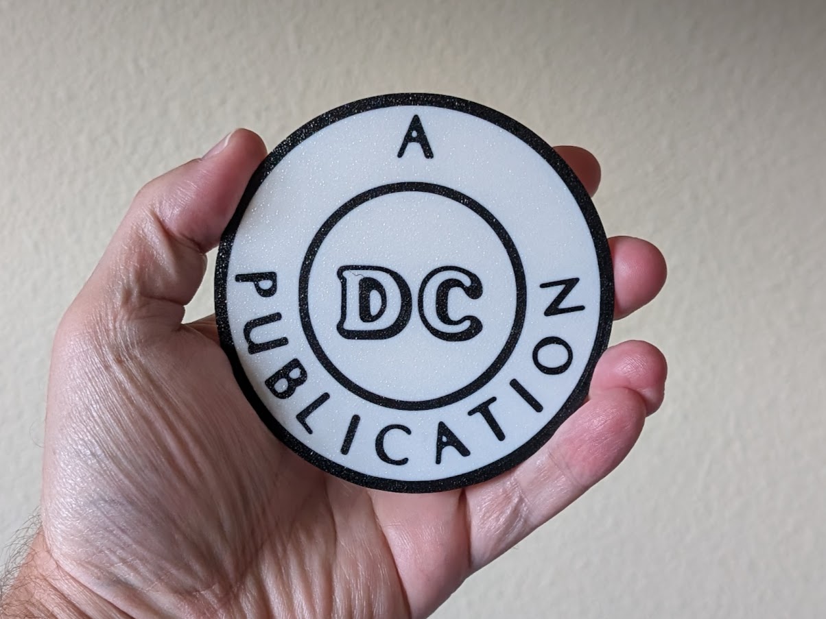 DC Comics 1940 Logo Coaster by Design•Slice•Print Studio | Download ...