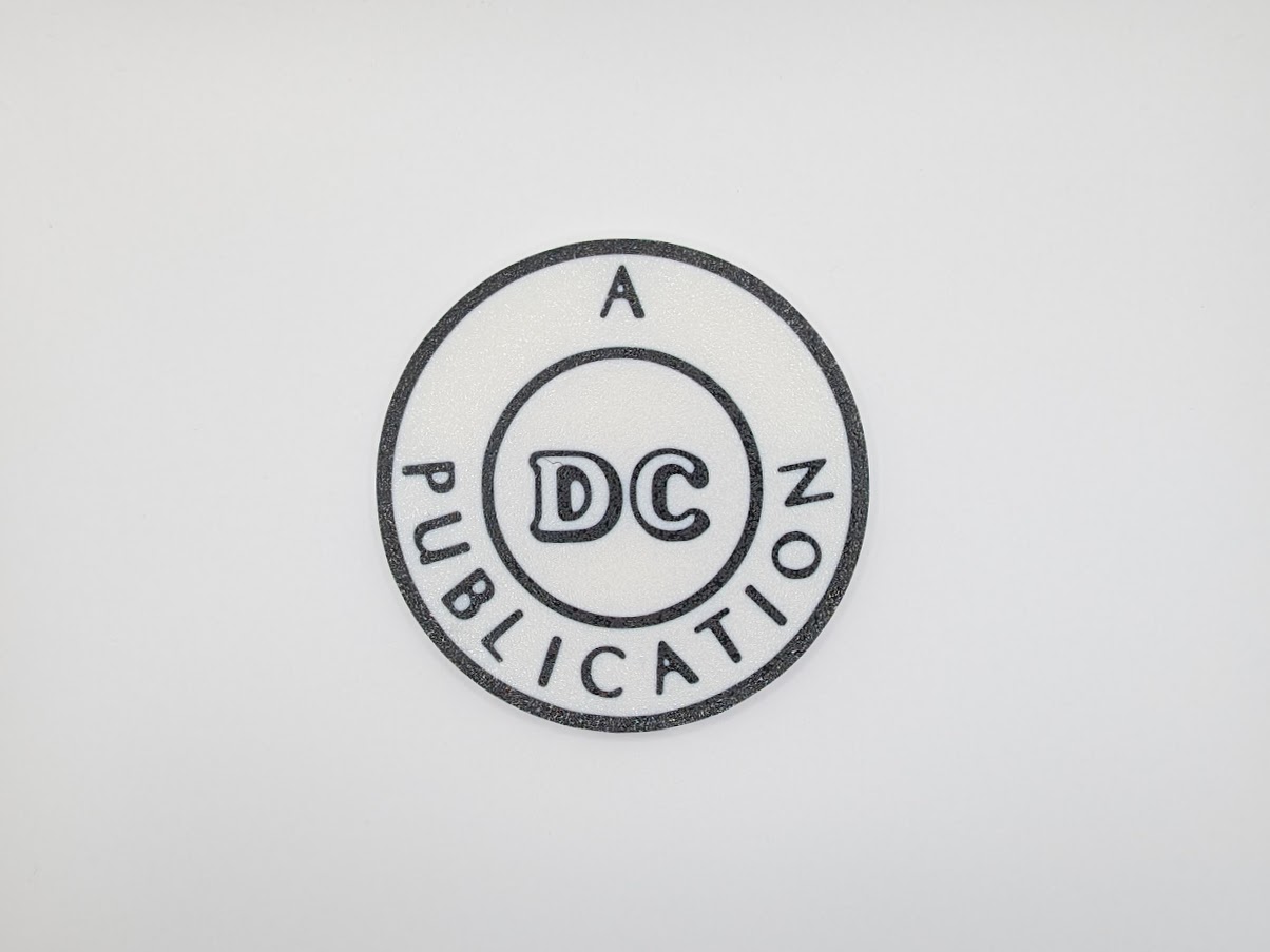 DC Comics 1940 Logo Coaster by Design•Slice•Print Studio | Download ...