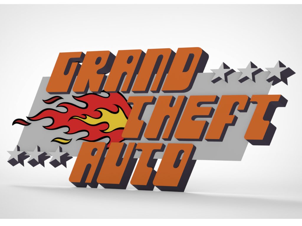 GTA 1 - Grand Theft Auto - 1997 - Retro WallArt Decoration by EngGraph ...