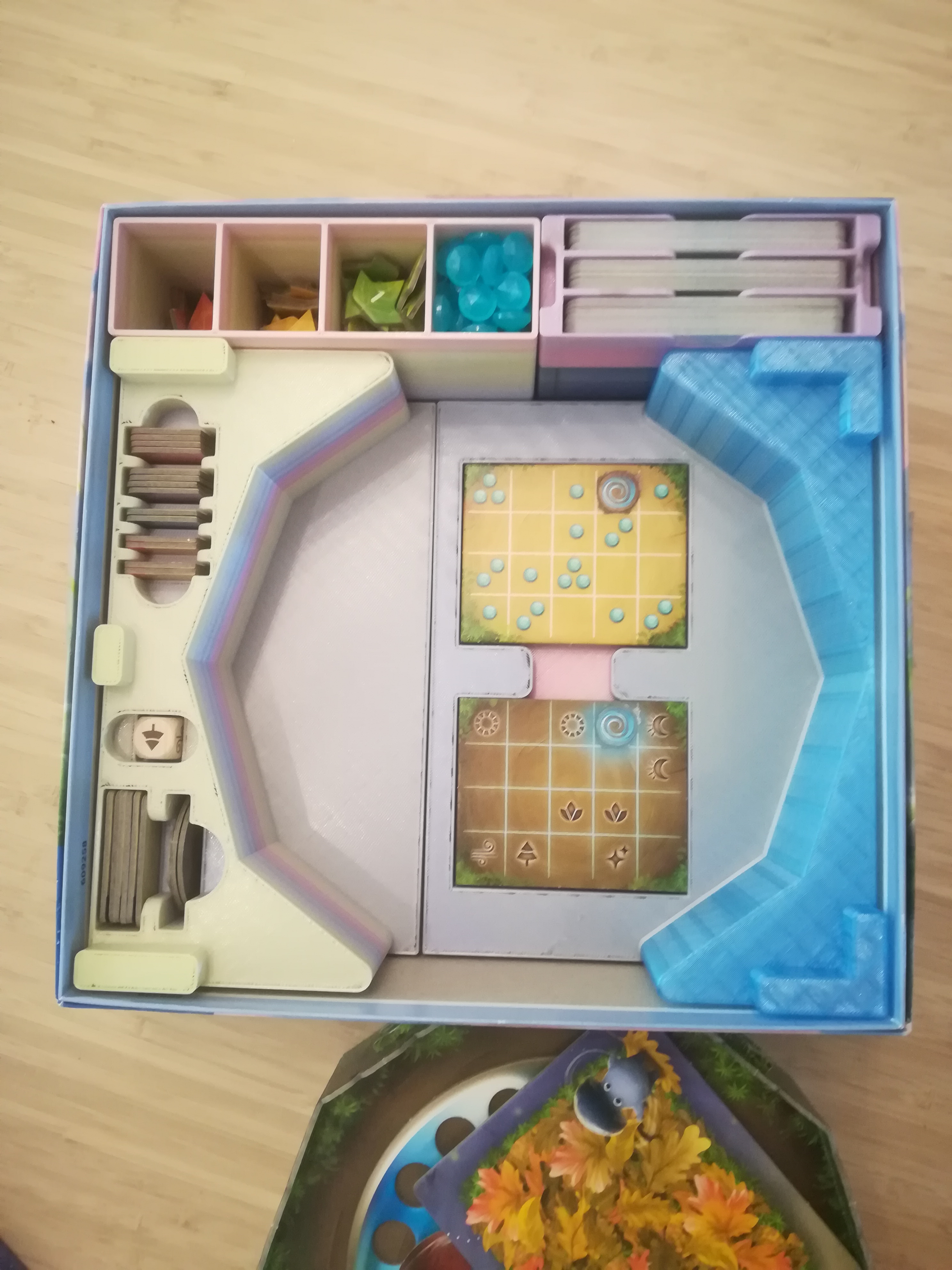 Mycelia Boardgame Insert von Mobot | Kostenloses STL-Modell herunterladen | Printables.com