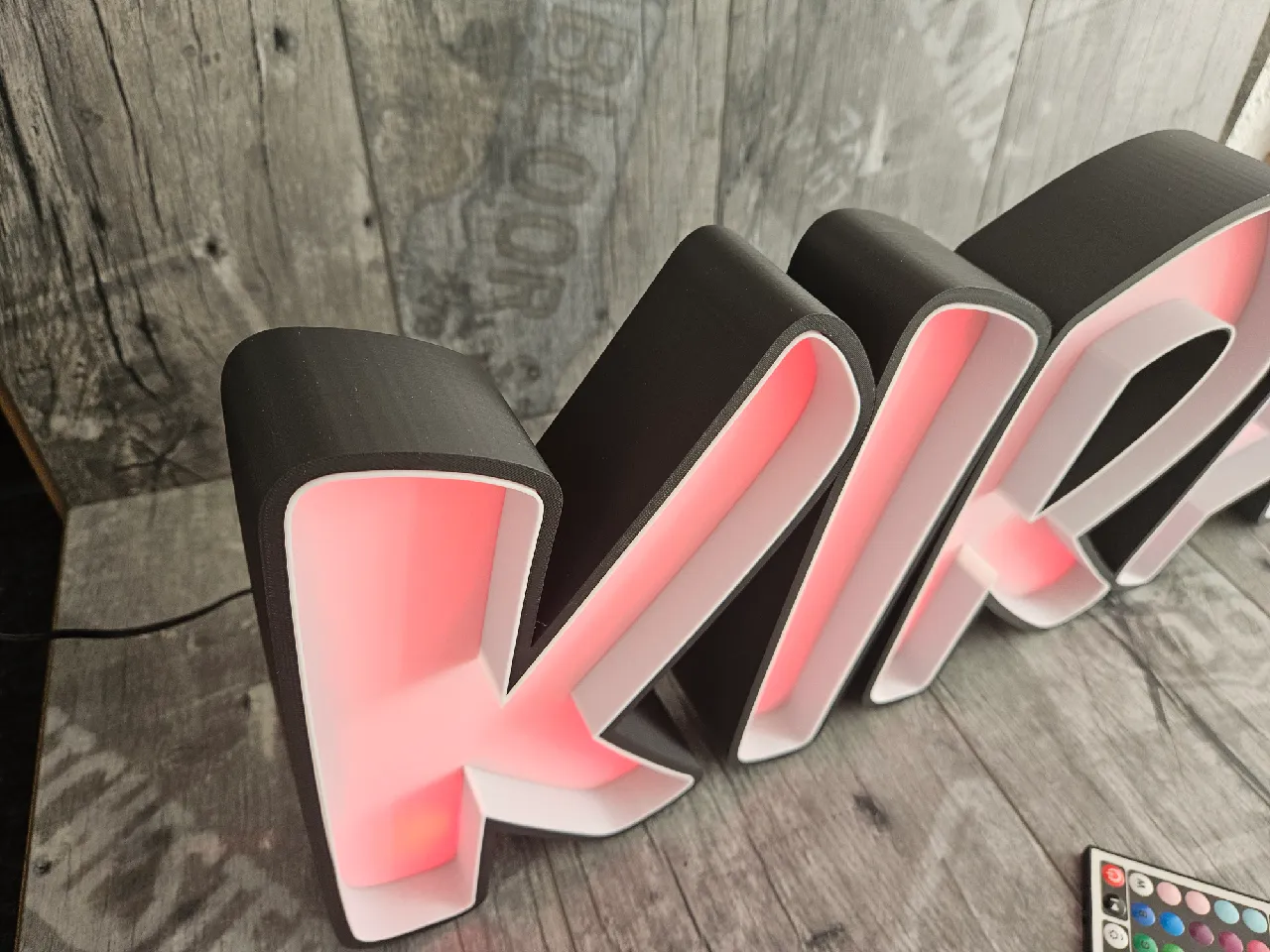 KIRA LED Namenslampe, Name Lamp by Otti | Download free STL model ...