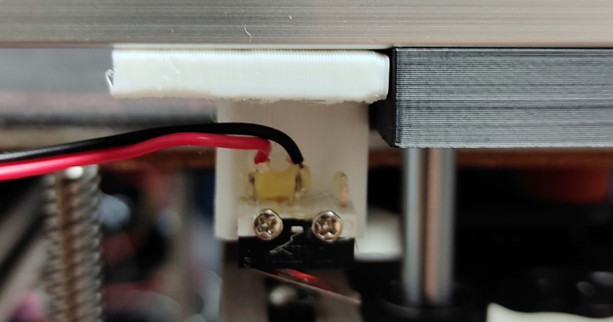 Micro Switch Mount for 2020 Aluminum T-Slotted Profile with FreeCAD ...