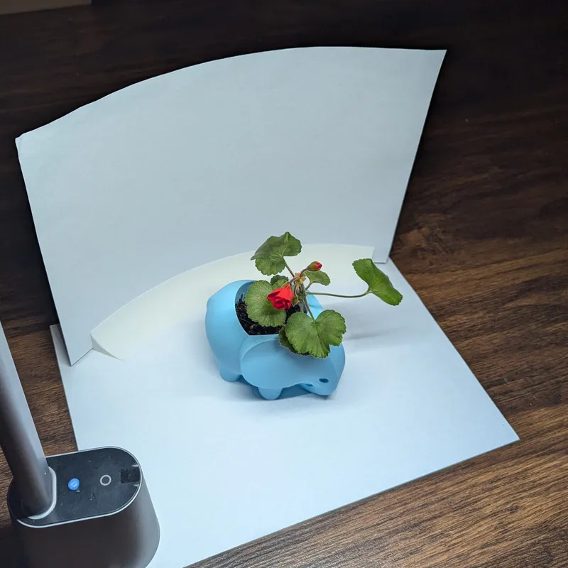 Photo studio on table, paper background stand (A4, A3, A2, any size ...