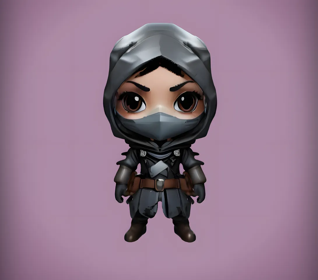 Cute Chibi Ninja by Pocahontas | Download free STL model | Printables.com