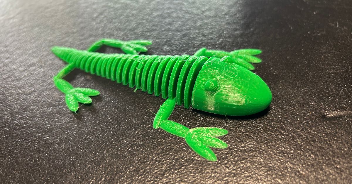 Flexible TPU Lizard Fidget Toy by Zane Anderson | Download free STL ...
