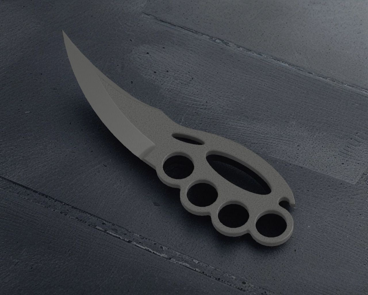 Knife with Knuckle Duster Handle por FileForge | Descargar modelo STL ...