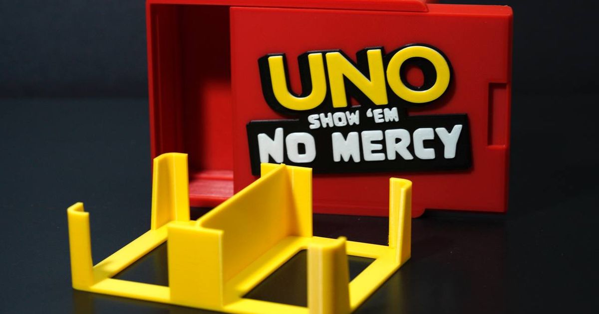UNO Card Box No Mercy by aldobme | Download free STL model | Printables.com
