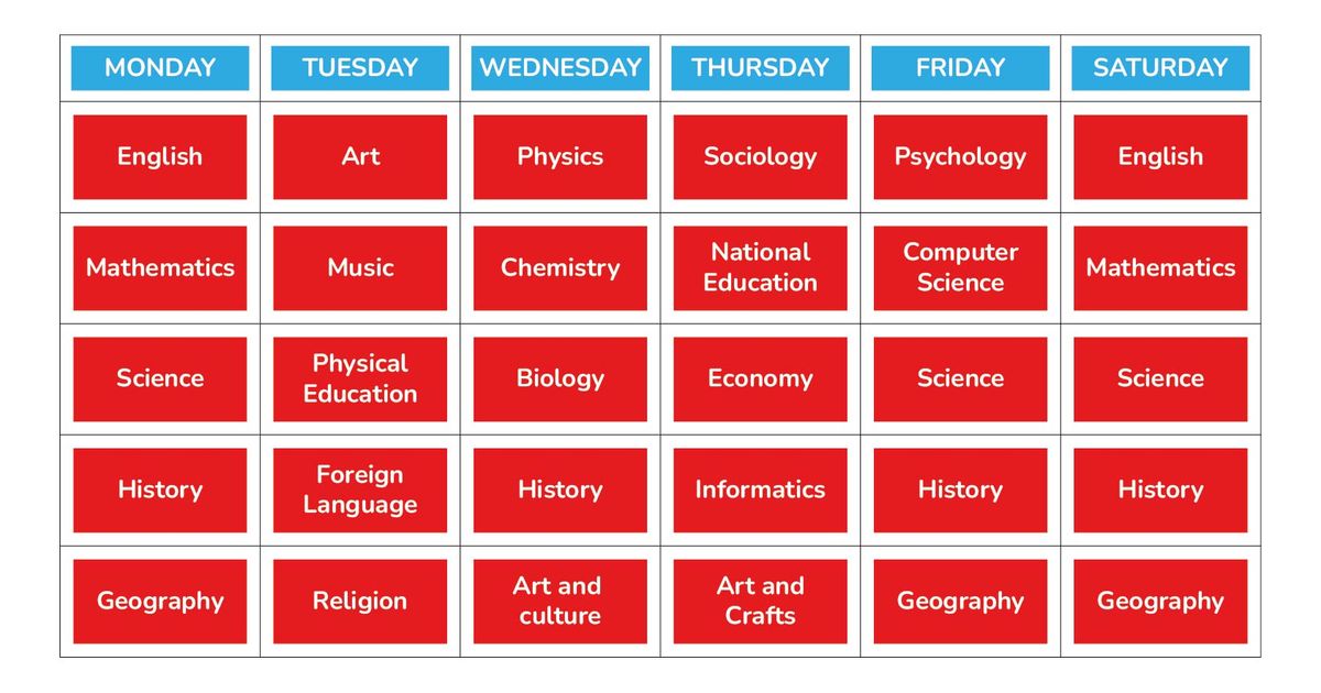 Customizable Schedule Board by Petkanna | Download free STL model ...