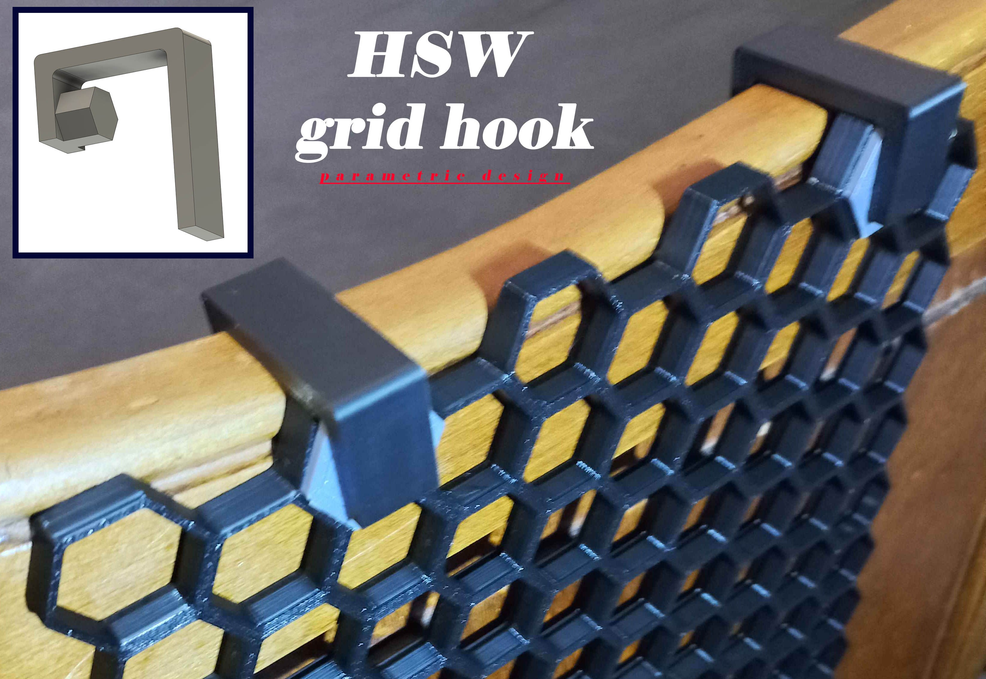 Honeycomb storage wall (HSW) parametric grid hook by mosselini1 ...