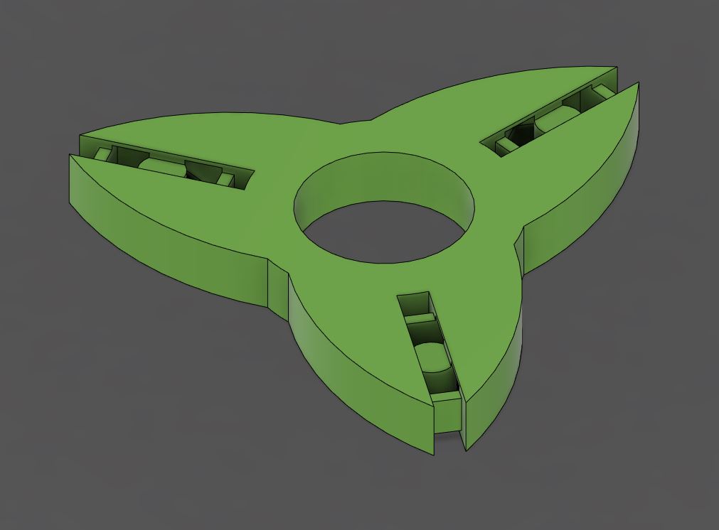 Leaf Fidget Spinner by SaturnzBarz | Download free STL model ...
