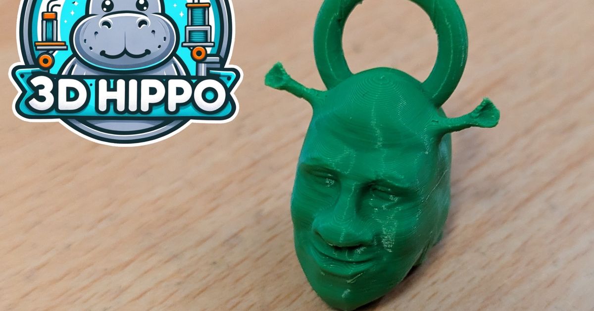 Shrek Head Key fob by 3DHippo | Download free STL model | Printables.com