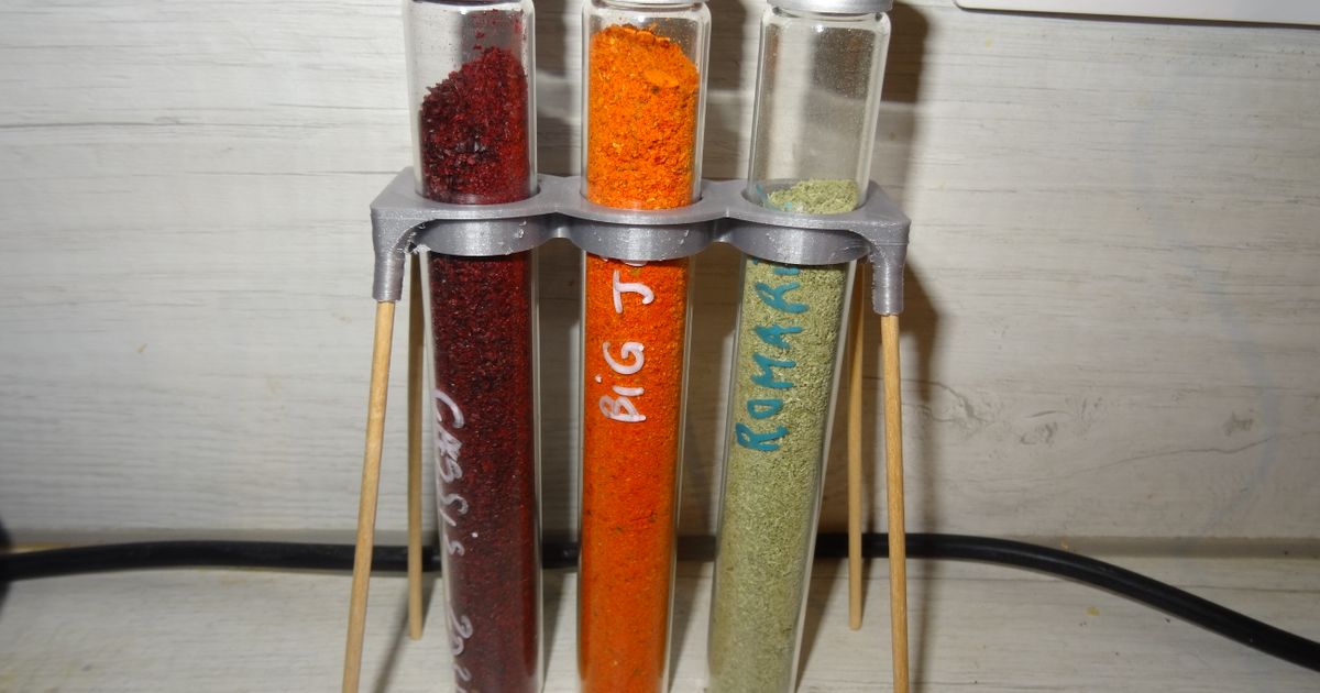 mini spice rack for tube by NikoFly | Download free STL model ...