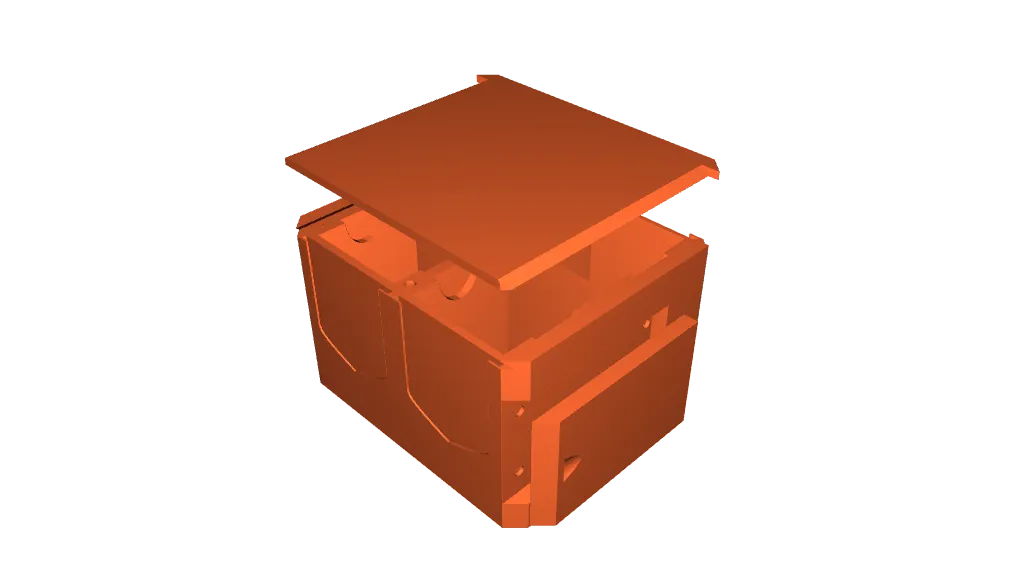 Quad MTG Deck Box with Token Tray by Chad Weidenfeller | Download free ...