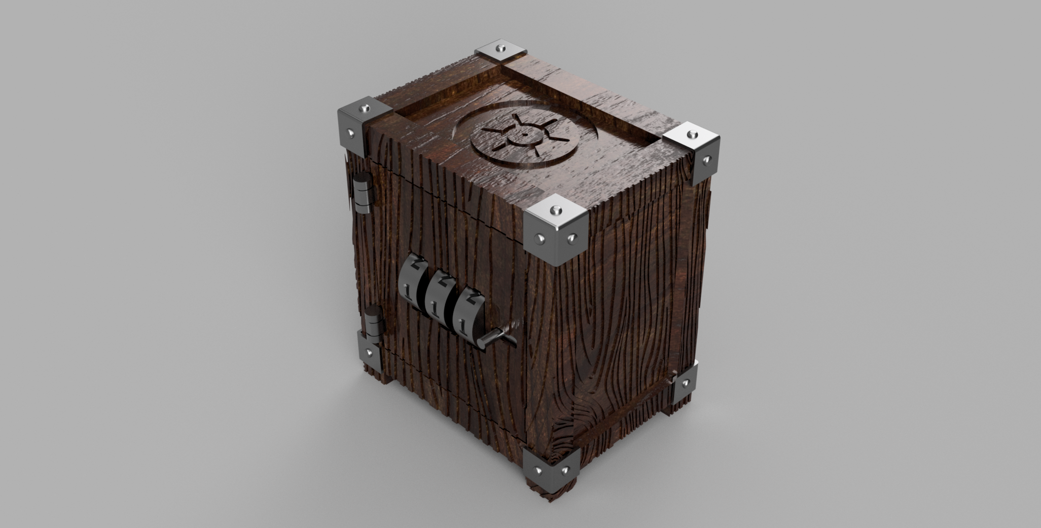 Mini Safe - With wood grain by LAYER SHIFT | Printables Store