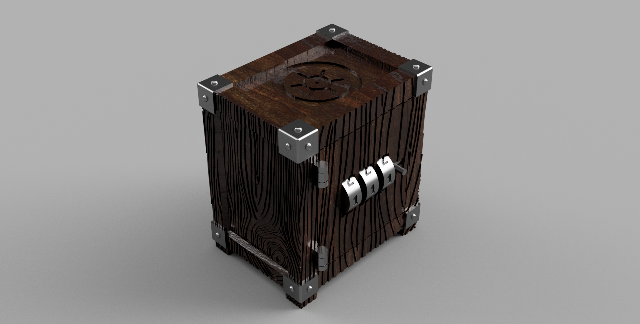 Mini Safe - With wood grain by LAYER SHIFT | Printables Store