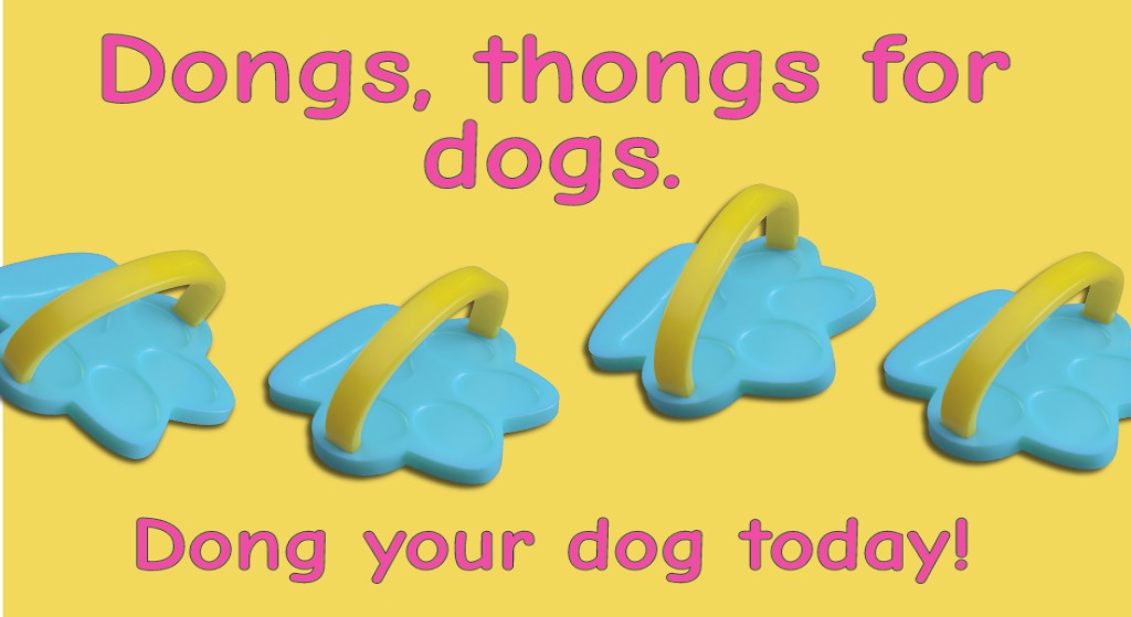 Dongs (Thongs) for Dogs by Dingolingo | Download free STL model ...