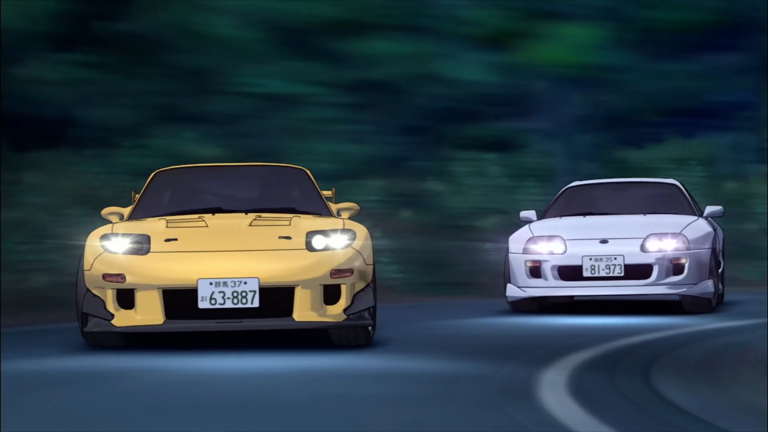 Rx-7 vs Supra (Initial D Lithophane) por uowxs | Descargar modelo STL ...