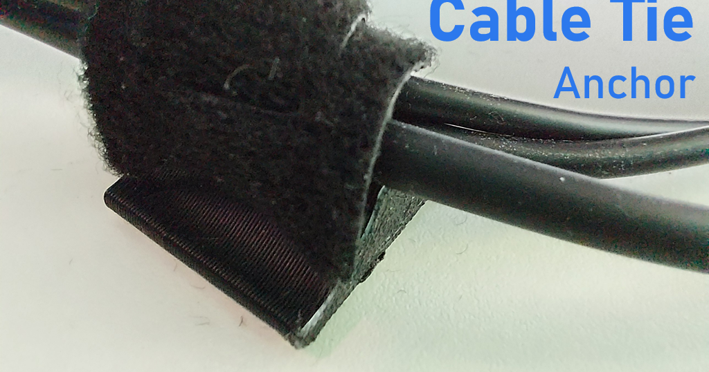 Velcro Cable Tie Anchor by Nightsecret | Download free STL model ...