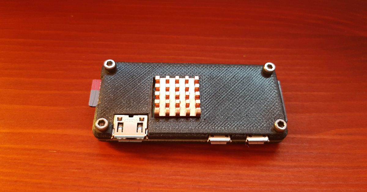 Raspberry Pi Zero 2 W - Slim Case - Heatsink - no logo by vmensik ...