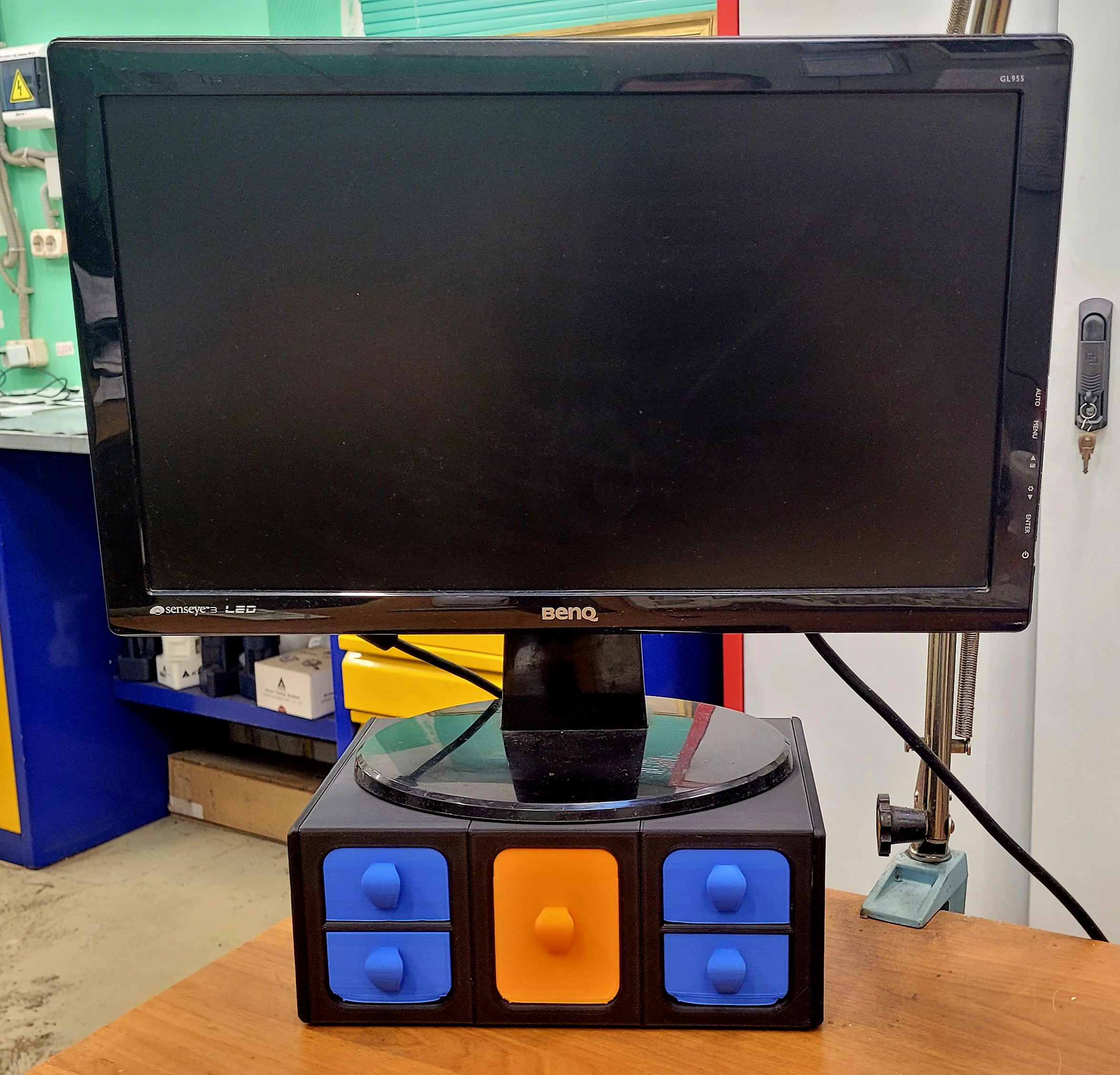 Modular Monitor Stand with Drawers by Artemi | Download free STL model ...