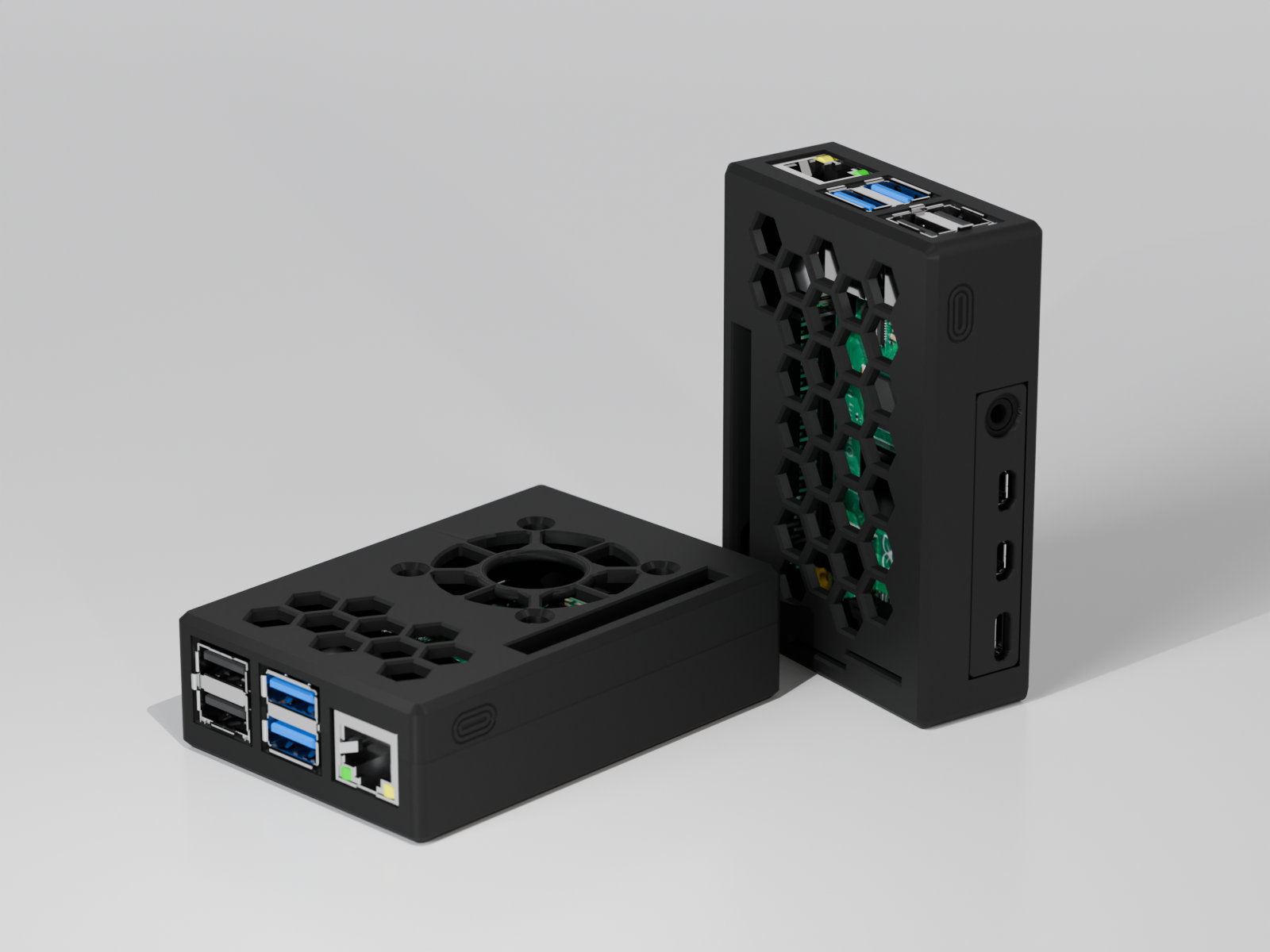 Raspberry Pi 4B Case - Configurable by StealthNode | Download free STL ...