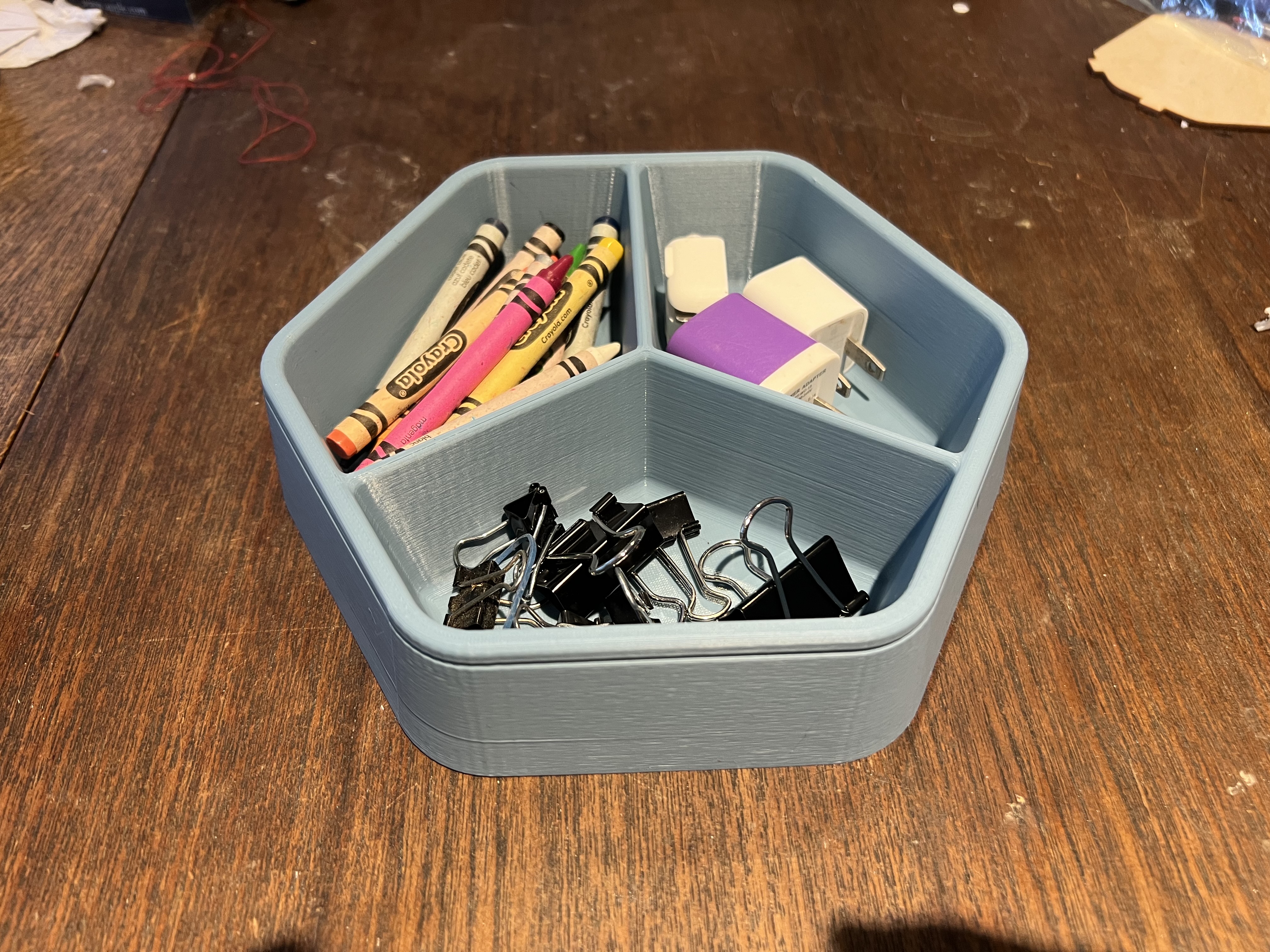 Stackable Hexagonal Organizing Trays with Lids by EcoDad | Download ...