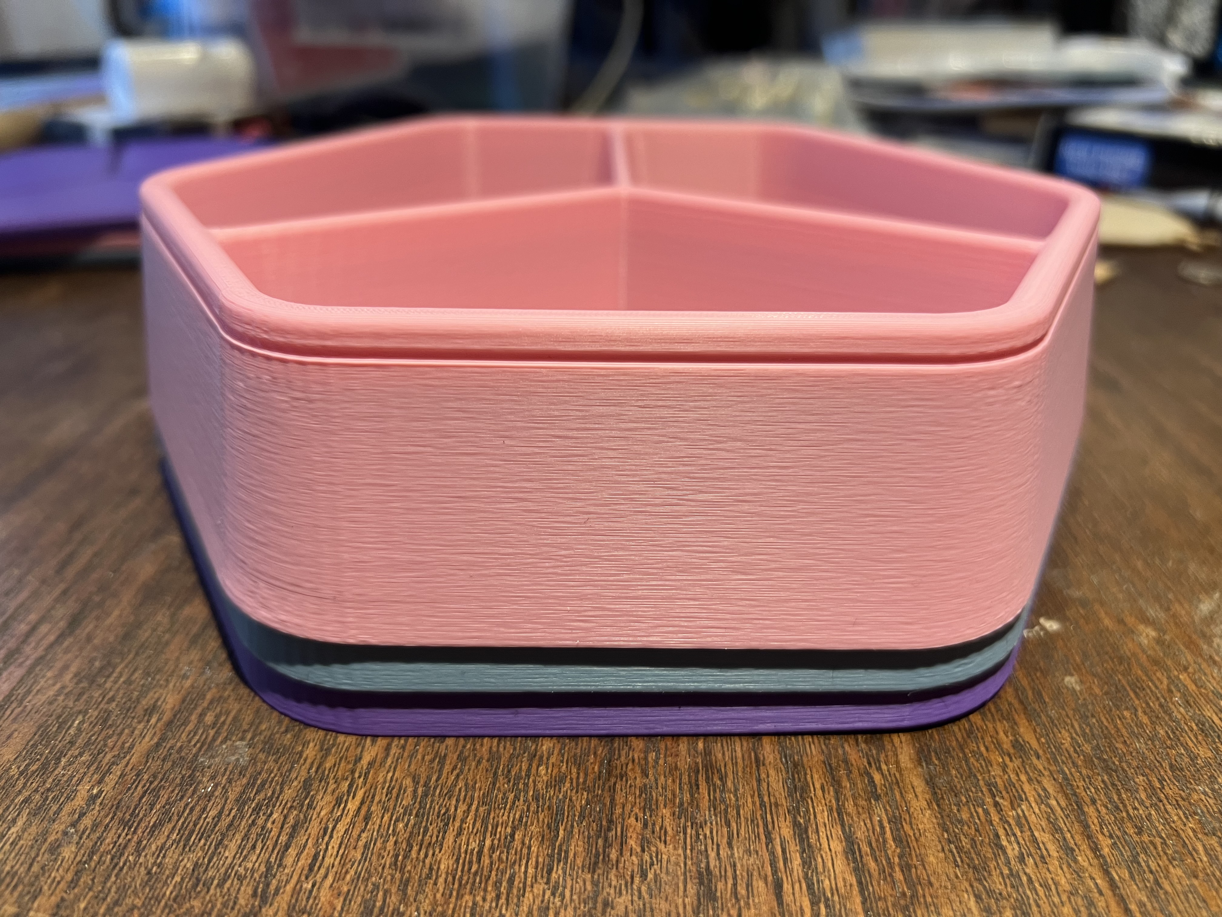 Stackable Hexagonal Organizing Trays with Lids by EcoDad | Download free STL model | Printables.com