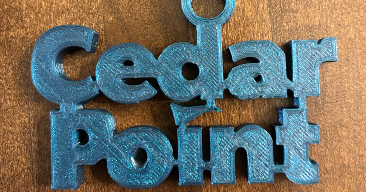 Cedar Point Keychain by FIREMANIA | Download free STL model ...