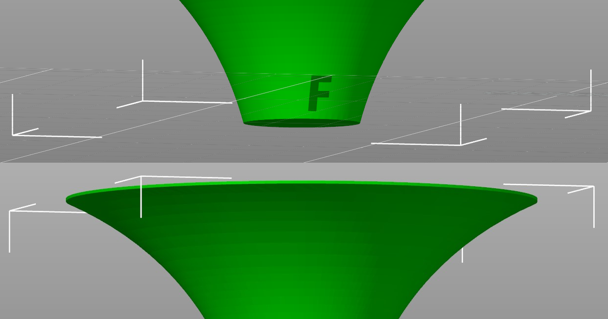 360° overhang test with front n back marks by JaKeU | Download free STL ...