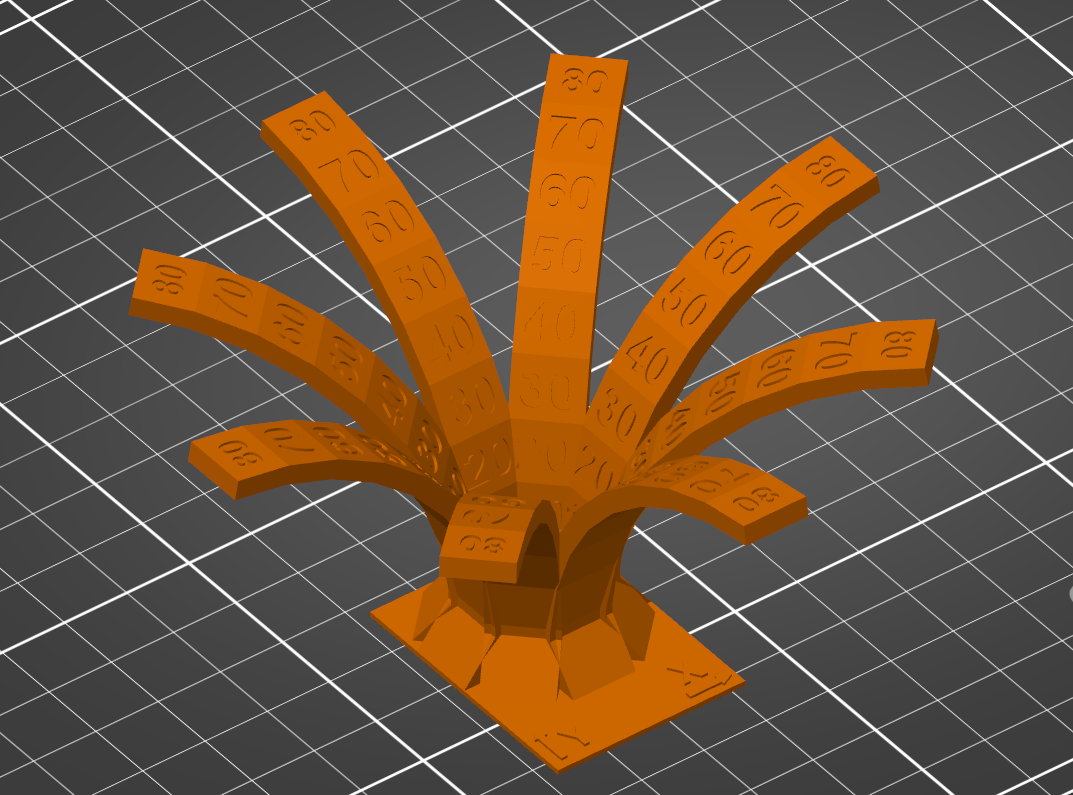 Extreme angle 80° overhang test - 8 sides by JaKeU | Download free STL ...