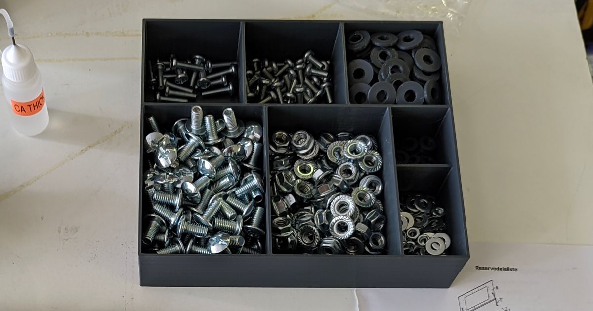 Assembly sorting tray by akshimassar | Download free STL model ...