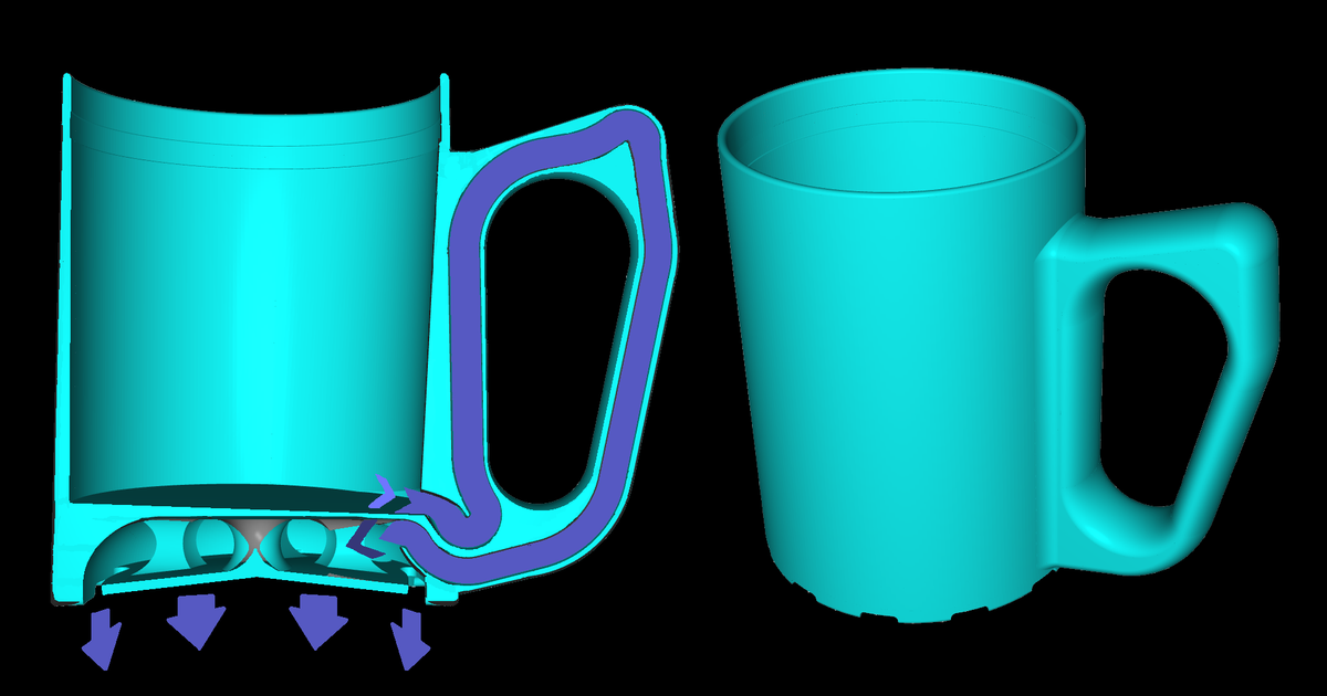 The Delux Pythagorean Greedy Cup por Zephyr Eahan | Descargar modelo ...