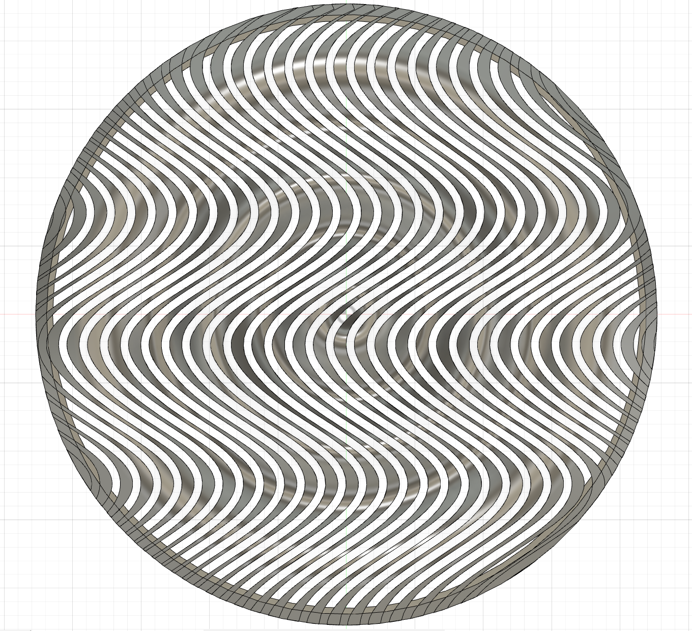 Trippy Sliced Wave Circle Fidget by obicke | Download free STL model ...