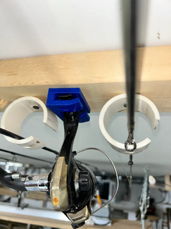 Fishing Reel Hanger Redesigned by tdsewell | Download free STL model ...