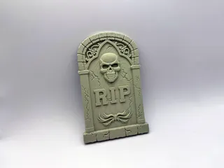 R.I.P Halloween Skull Sign by Stigern | Download free STL model ...