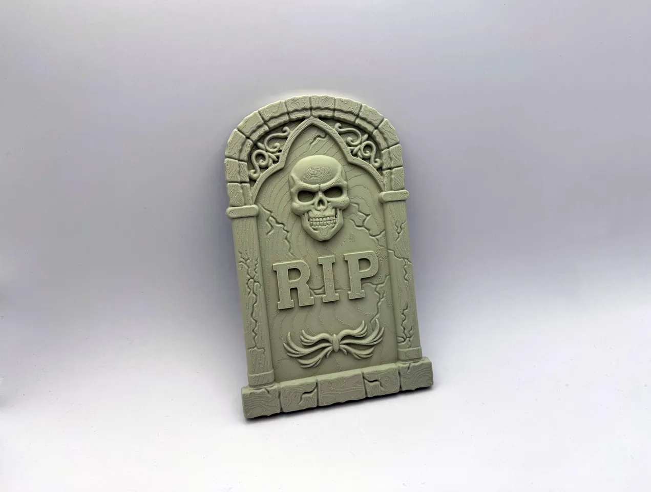 R.I.P Halloween Skull Sign by Stigern | Download free STL model ...