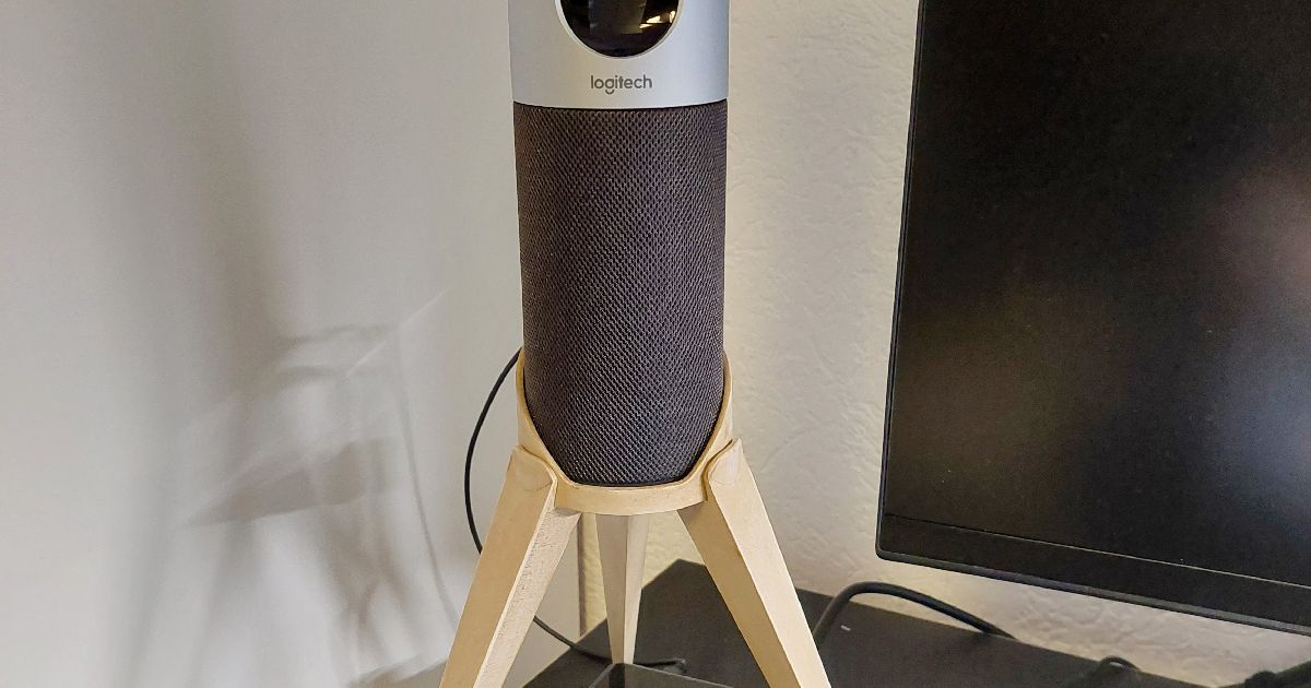 Logitech ConferenceCam Tripod base by tulip | Download free STL model ...