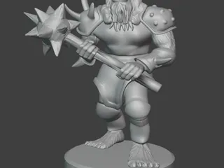 Bugbear with Morningstar Minifigure by jayden524 | Download free STL ...