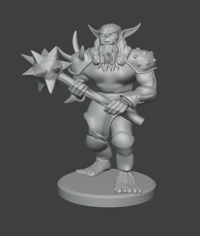 Bugbear with Morningstar Minifigure by jayden524 | Download free STL ...