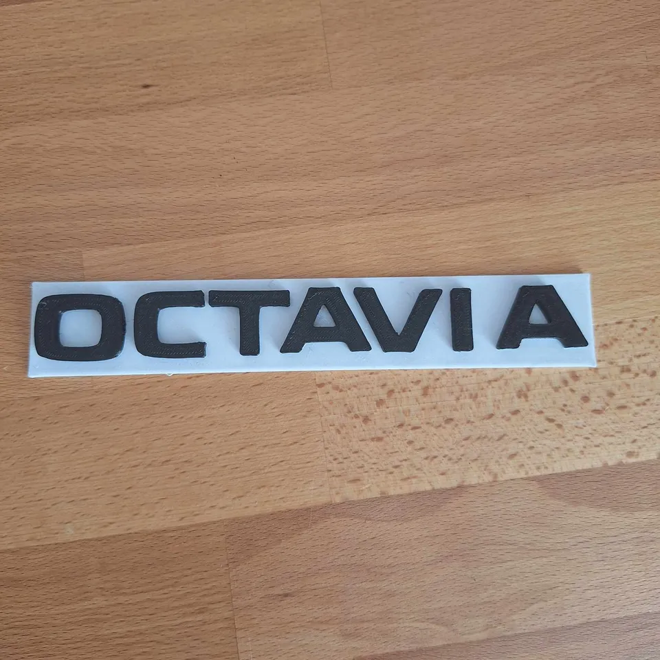 Škoda Octavia logo by Radim Schuster | Download free STL model ...