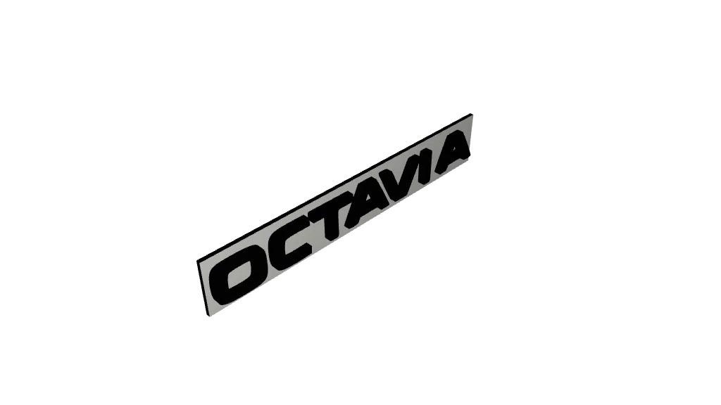 Škoda Octavia logo by Radim Schuster | Download free STL model ...