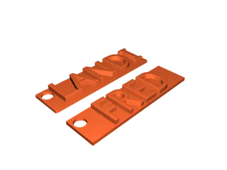 logo porte cles landi by Evan Studer | Download free STL model ...